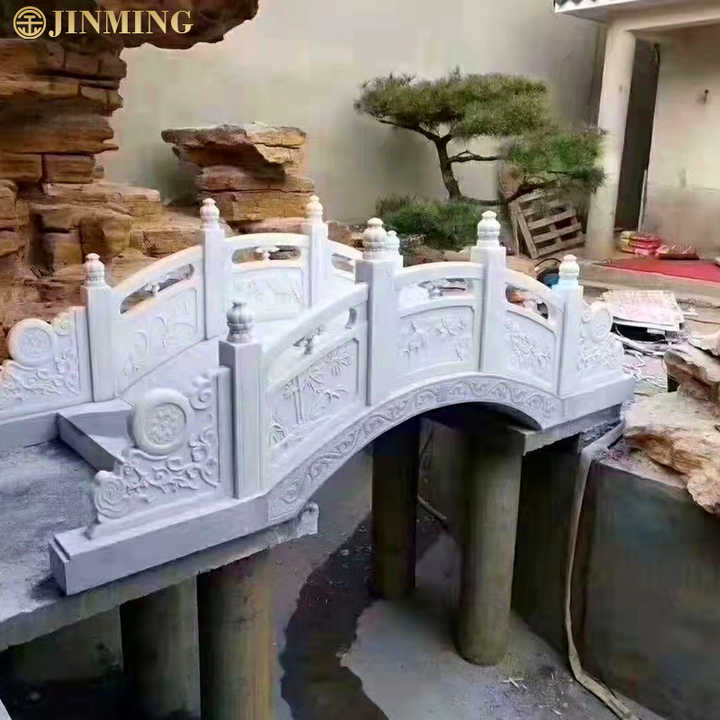 Marble Courtyard, Outdoor Garden, Stone Bridge, Stone-carved Balustrade ...