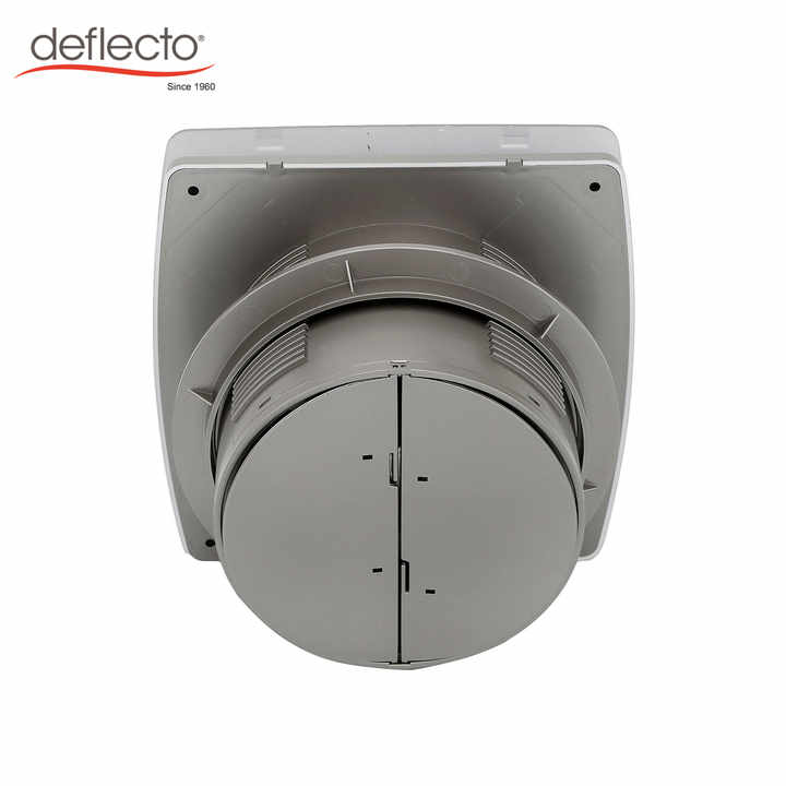 Humidity Sensor 4 Inch Sliver Grey ABS Ventilation Square Exhaust Fan ...