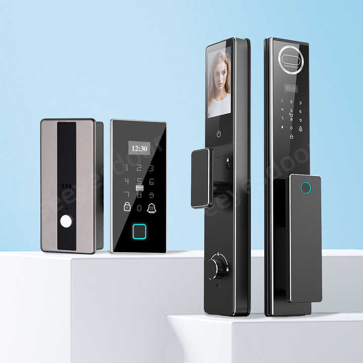 Seeyesdoor Fingerprint Smart Door Lock Password Keyless Apartment Room Lock Tuya App Digital ...