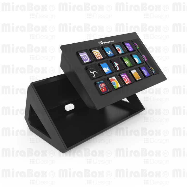 Stream Deck Custom Keyboard - 15 LCD Keys for Streaming