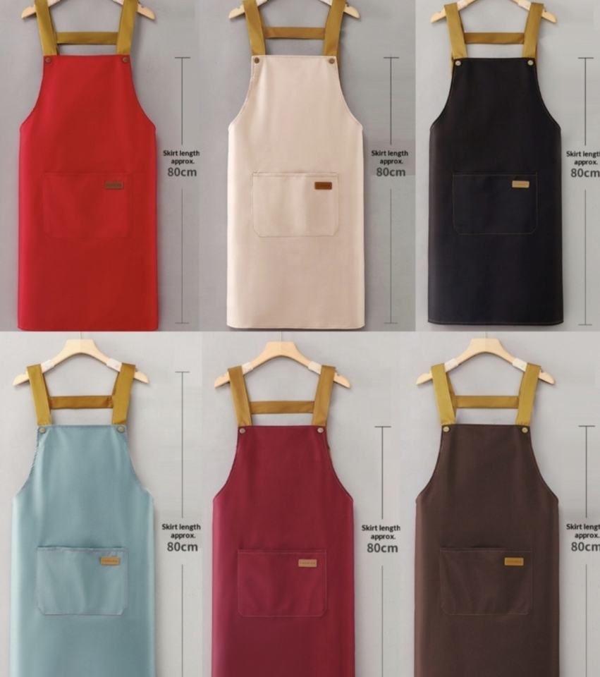 Waterproof Apron with Custom Apron Logo Durable Kitchen Apron for Women ...