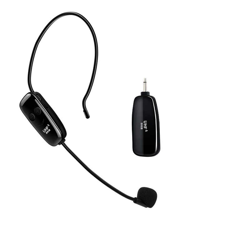 40 Channel Rechargeable Wireless Microphone Headset for Church Teaching ...