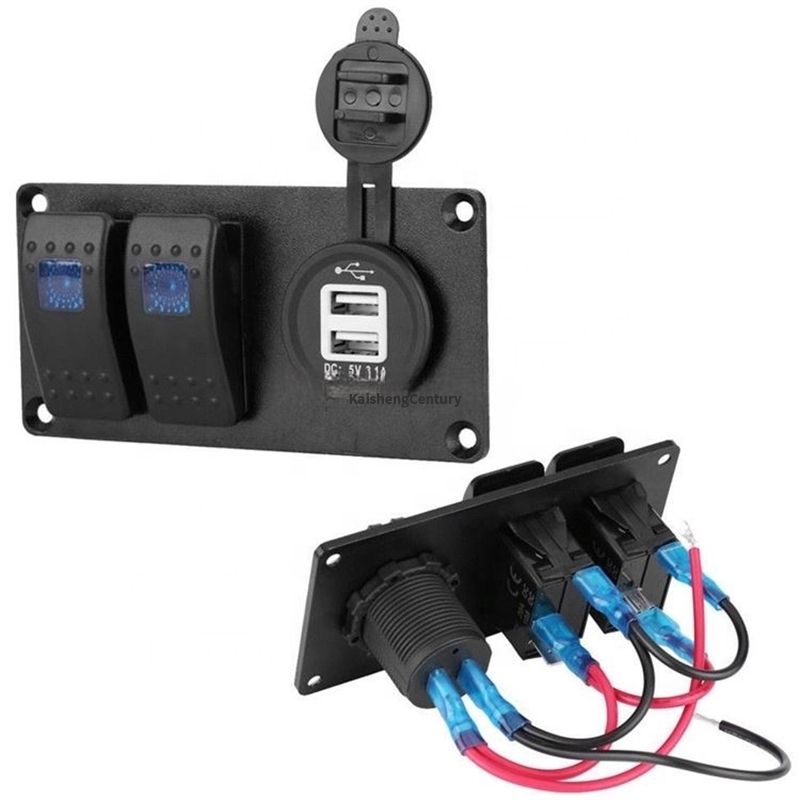 Yacht switch LED USB3.1A switch combination bus sightseeing car yacht ...