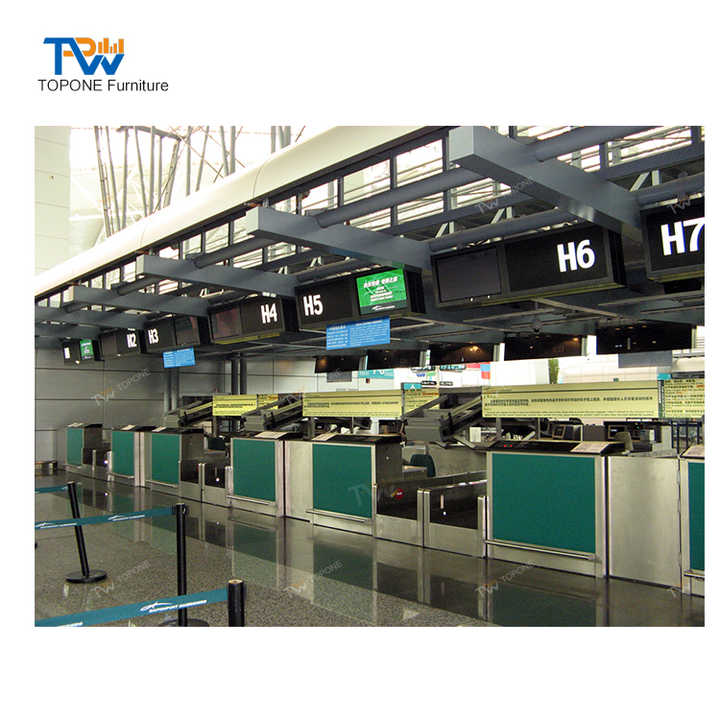 Luxury Acrylic Small Airport Reception Desk Design