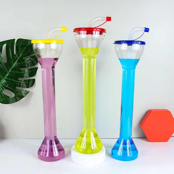 Luminous Plastic Cup Juice Drink Milk Tea Coffee Cold Drink Straw ...