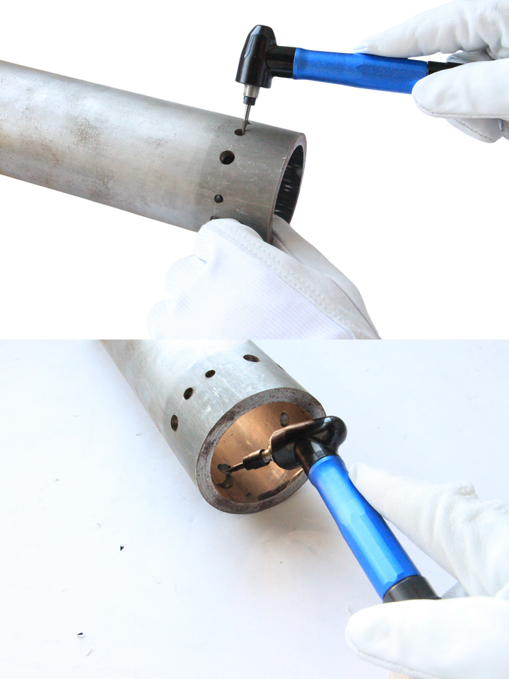 Right Angle Deep Hole Deburring Grinder 90 Degree 115 Degree Angle ...