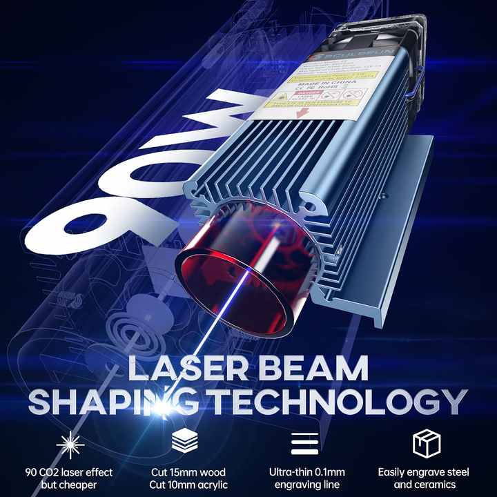 SCULPFUN S9 90W Laser Engraver - Precision & Efficiency