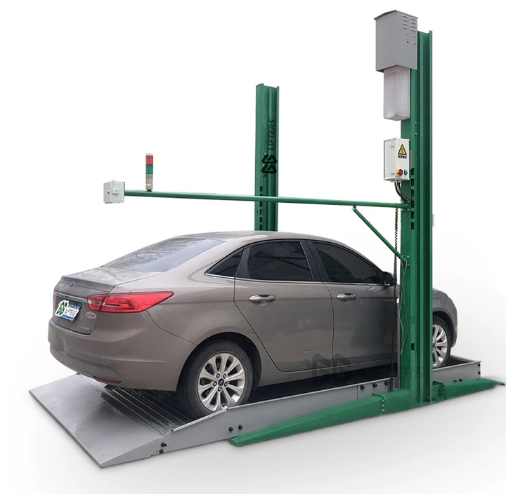 2700kg Vertical Car Stackers Parking Lift 2-Post Hydraulic Vehicle Park ...