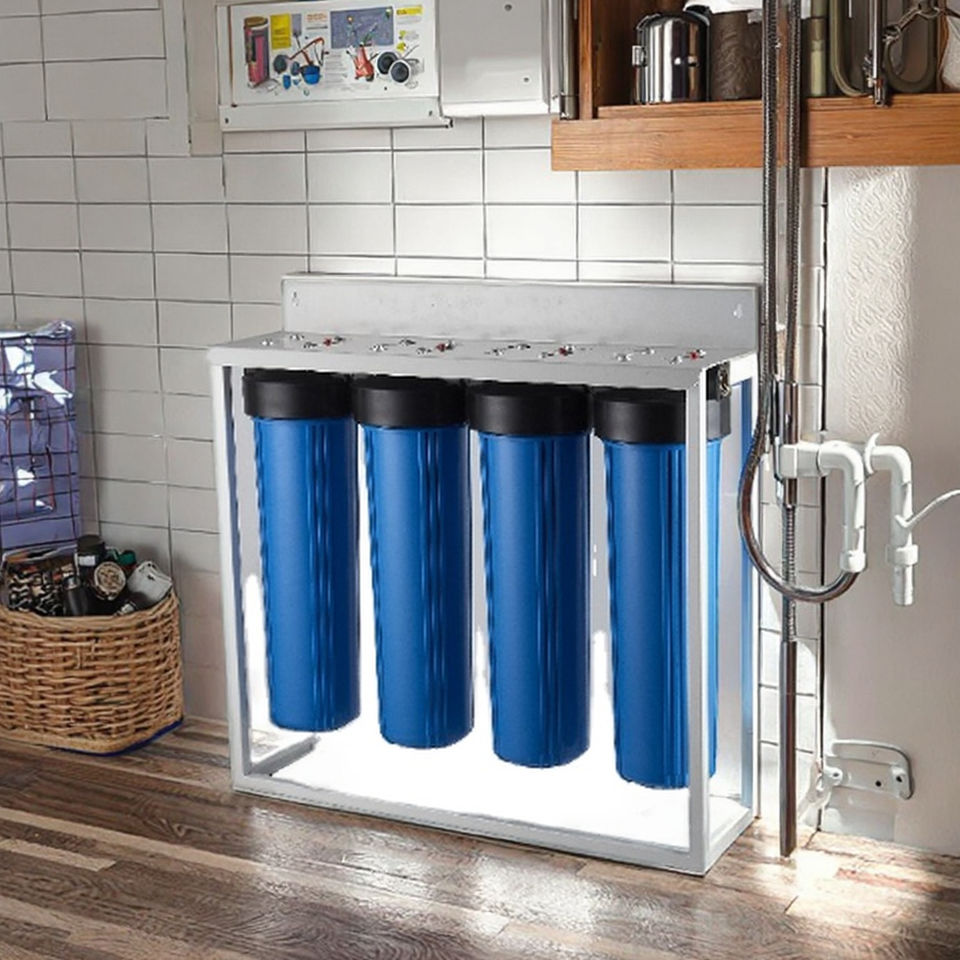 4-Stage Jumbo Under Sinking Water Filter System with PP+GAC+CTO+PP ...