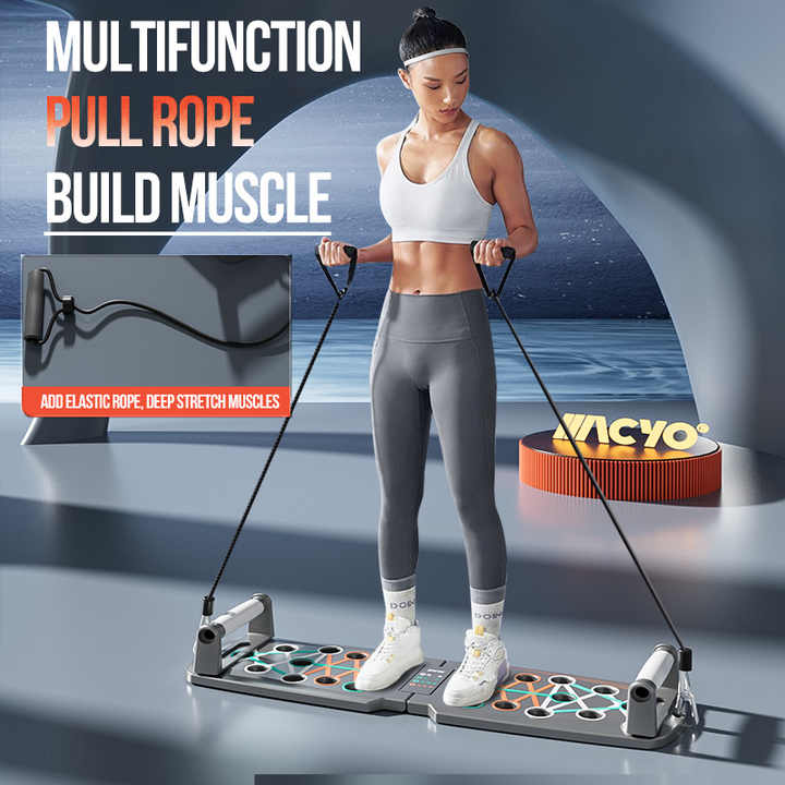 Macyo ABS Home Gym Set - Foldable Fitness Training Press Stands