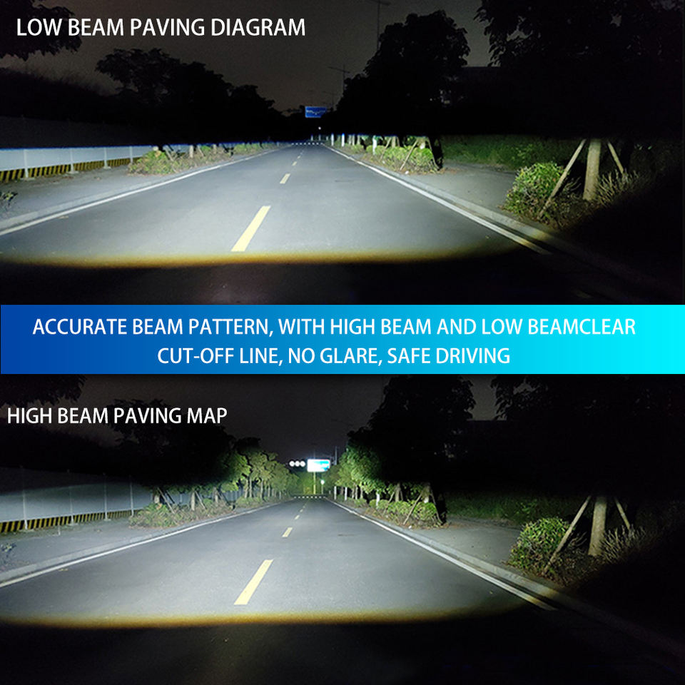 G90A Bi LED Projector Lens Car Headlight - 110W, 6000K