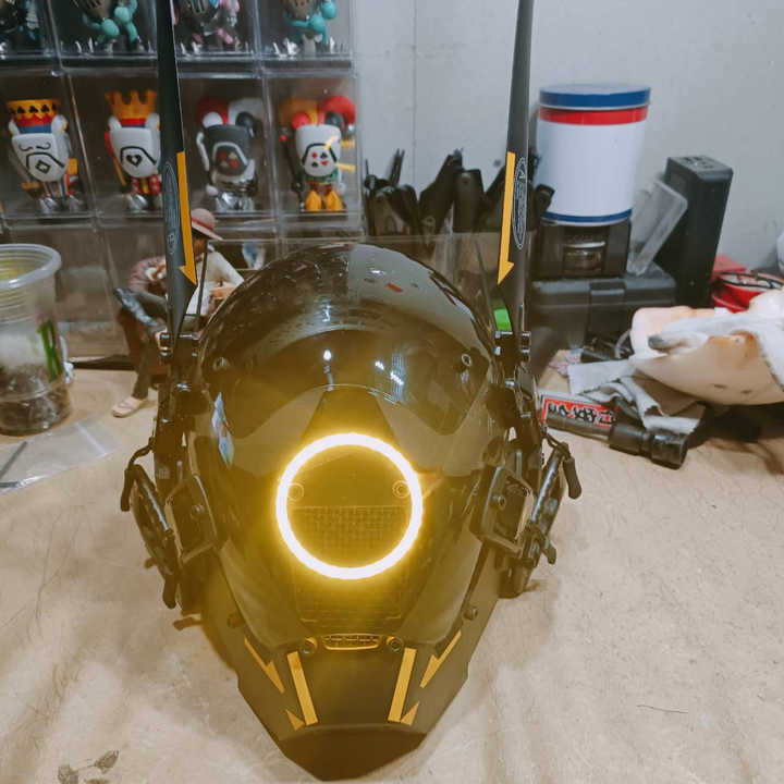 Creative Luminous Helmet Flashing Punk Mask for Halloween