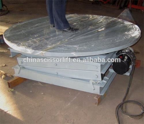Mini Scissor Lift Stage with Revolving Platform, Hydraulic - Operated ...