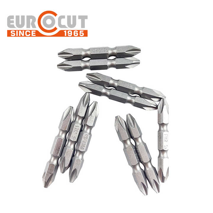EUROCUT S2 Alloy Steel Double Ended Phillips Head PH2 Magnetic ...