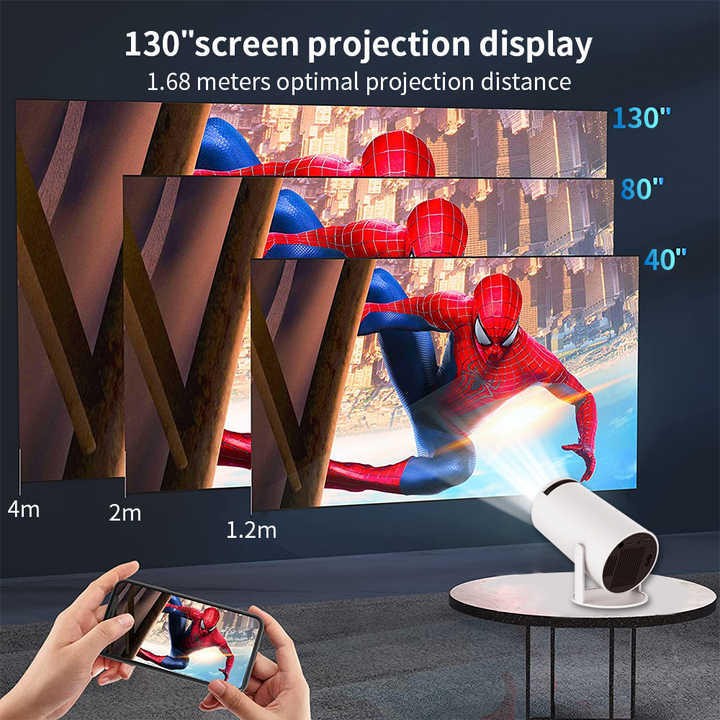 Mini Portable LED Projector - 1080P Home Theater Experience