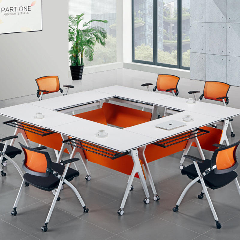 2026 Contemporary Foldable Panel Office Computer Desk with Adjustable ...