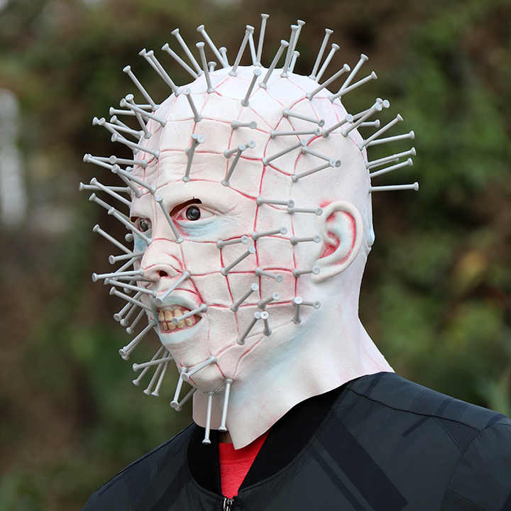 Wholesale Horror Movie Character Latex Mask Pinhead Cosplay Disguised ...
