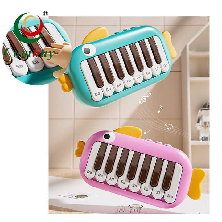 Cute Fish Music Instrument Kids Playing Little Electronic Piano Toy ...