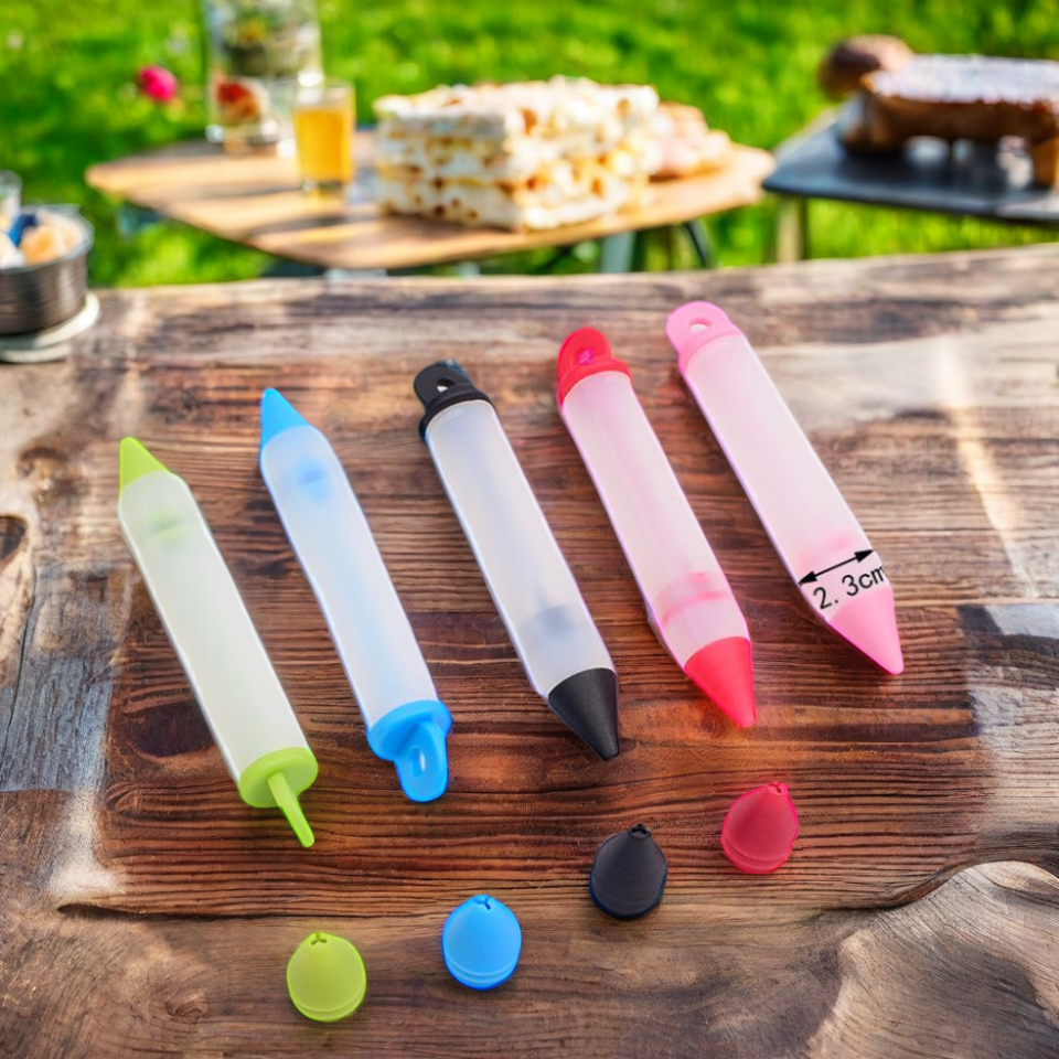 Silicone Food Writing Pen Chocolate Decorating Tools Cake Mold Cream ...