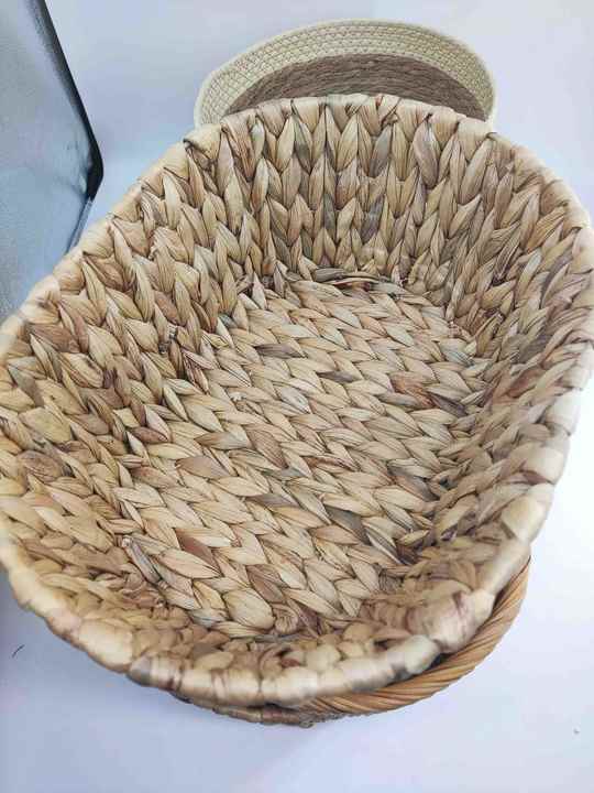 Handmade Terracotta Warmer Stone with Basket - Unique Kitchen Accessory