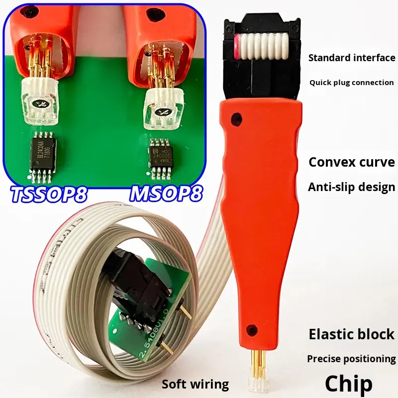 TSSOP8/MSOP8 Chip Burning Test Probe Micro Chip Spring Pin Consumer ...