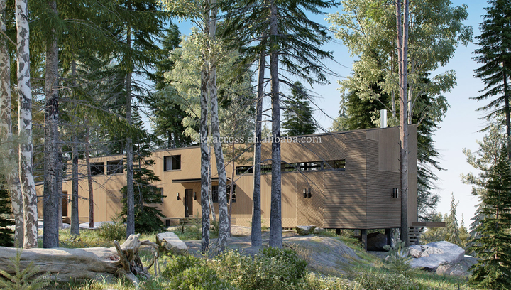 Luxury Modular Outdoor Forest House for Garden Portable Prefab Homes ...