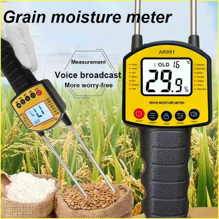 Portable Digital Moisture Meter - Accurate Hygrometer