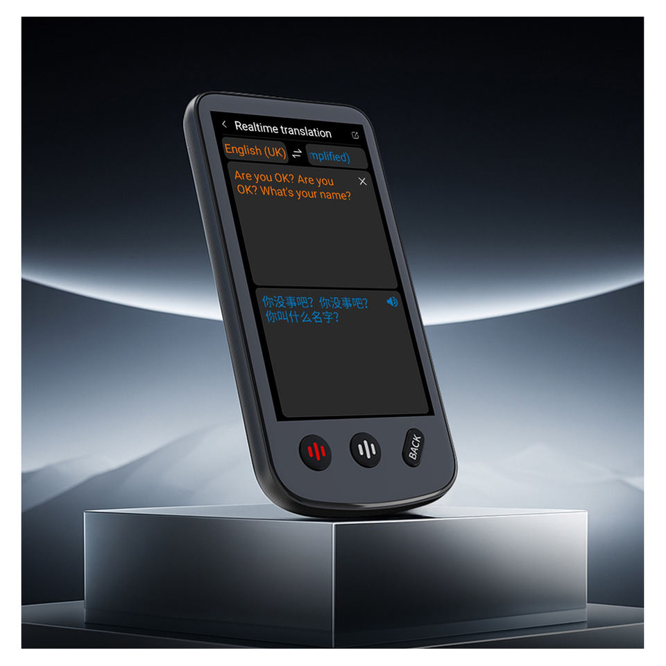 Smart AI Translator IPS 4inch Touch Screen 160 Languages Online Real ...