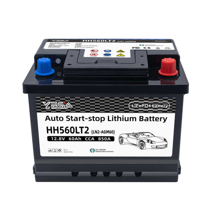 Top Efficient Maintenance-Free 12V 80Ah LiFePO4 Start-Stop Car Battery ...