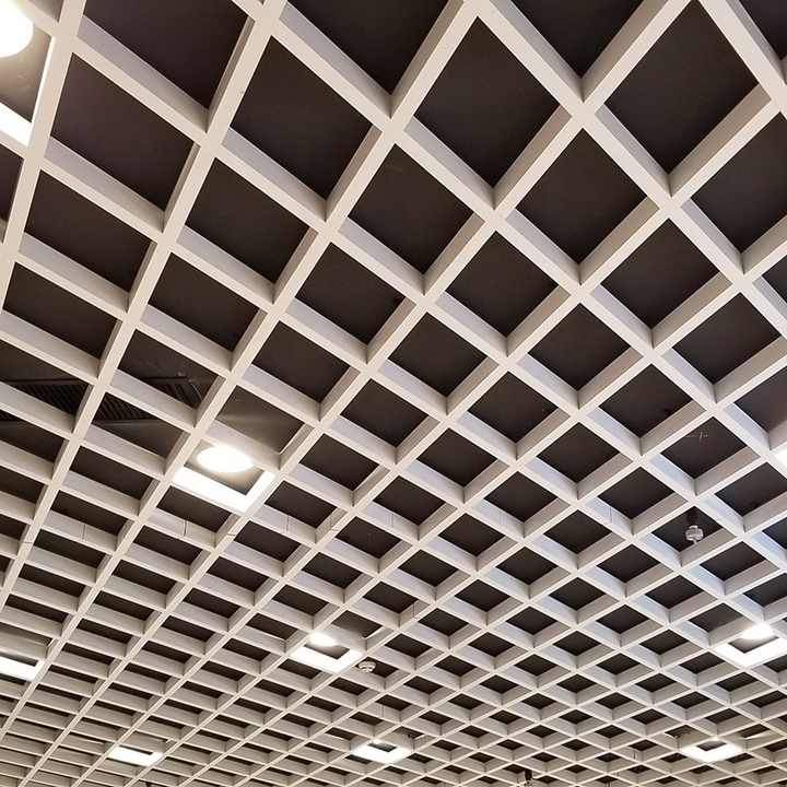 Contemporary Open Cell Metal Ceiling Grids for Outdoor