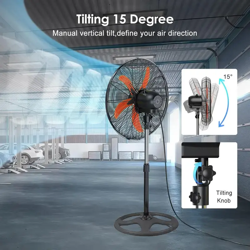 Electric Lift Vertical Fan High Wind Speed Mechanical Control Low Noise ...