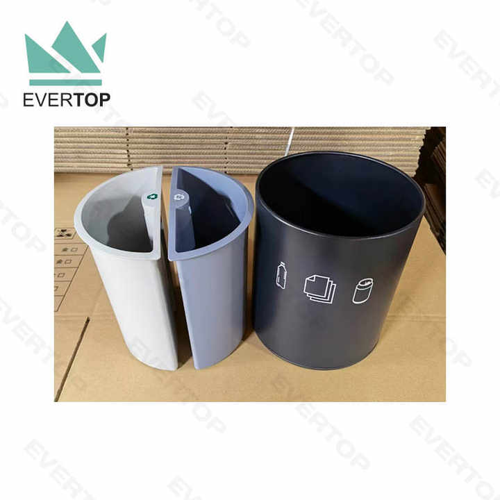 Eco-friendly RD-05 Open Top Round Trash Bin for Hotels