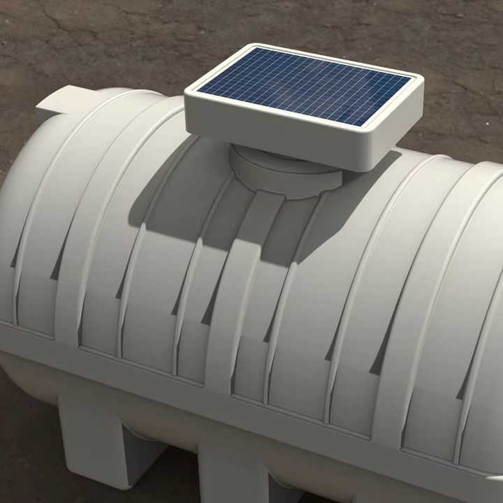 70W Grid Solar-Powered Air Extractor Water Tank Cooling Fan Dustproof ...