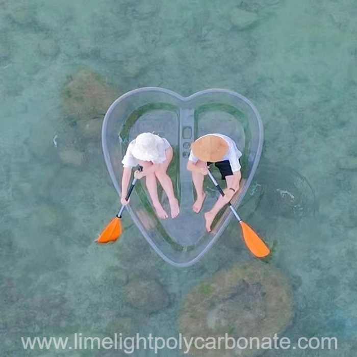 LIMELIGHT Heart Shape Kayak - Transparent Polycarbonate