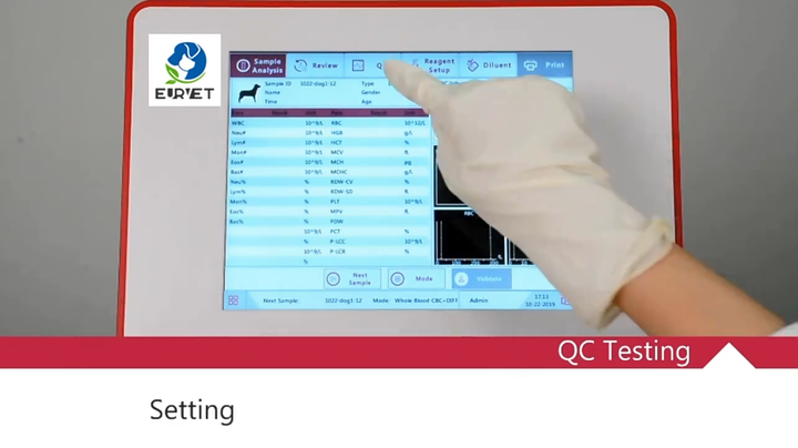 EUR PET Full Auto Hematology Analyzer 5 Diff Cbc Blood Test Machine ...