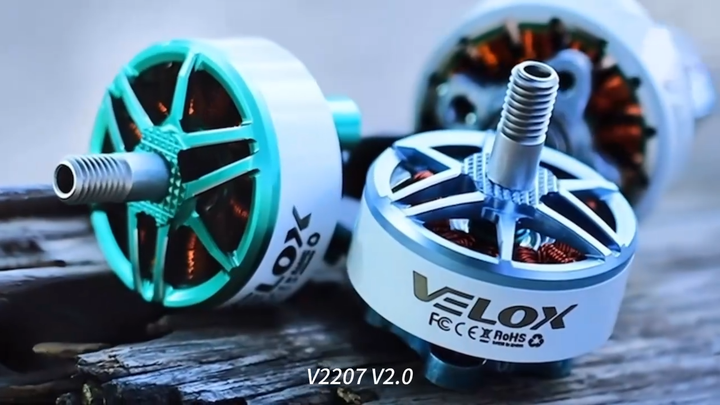 Velox V2207 V2 1750KV/1950KV 5-6S/2550KV 4S T-Motor Brushless FPV ...