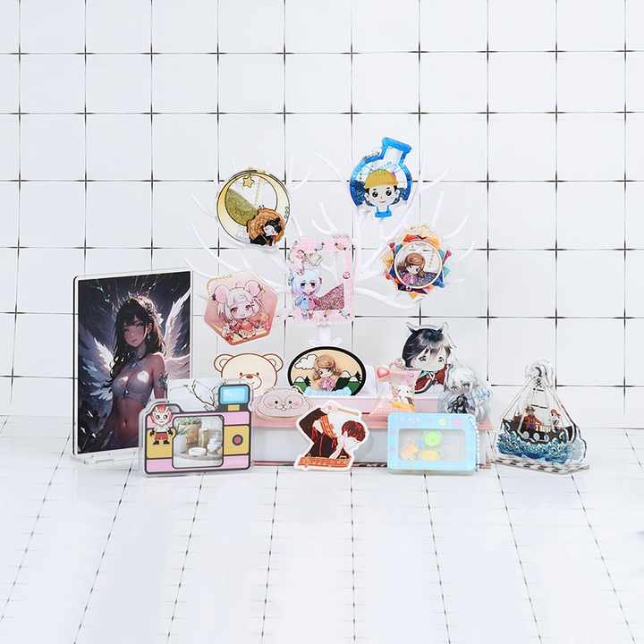 Acrylic Shaker Charms Custom Quicksand Liquid Cartoon Anime Fillable ...