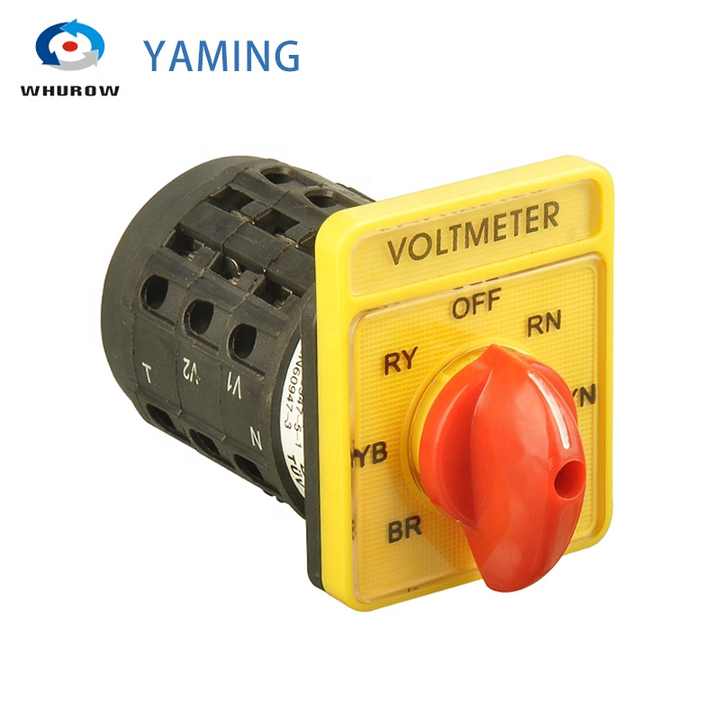 LW6X-16 Voltmeter Ammeter Selector Changeover Electrical 16A 3 Poles ...