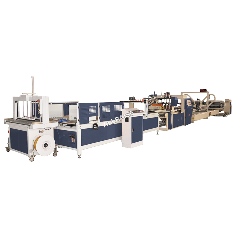 High-speed automatic carton cartoon box folding gluing machine ...