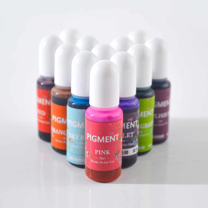 INTODIY 13 Color Resin Pigment Ink Alcohol Liquid Epoxy Resin Dye ...