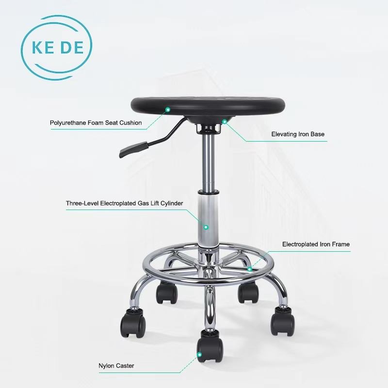 Durable ESD PU Lab Chair Chemical Resistant Industrial Chair Fits for ...