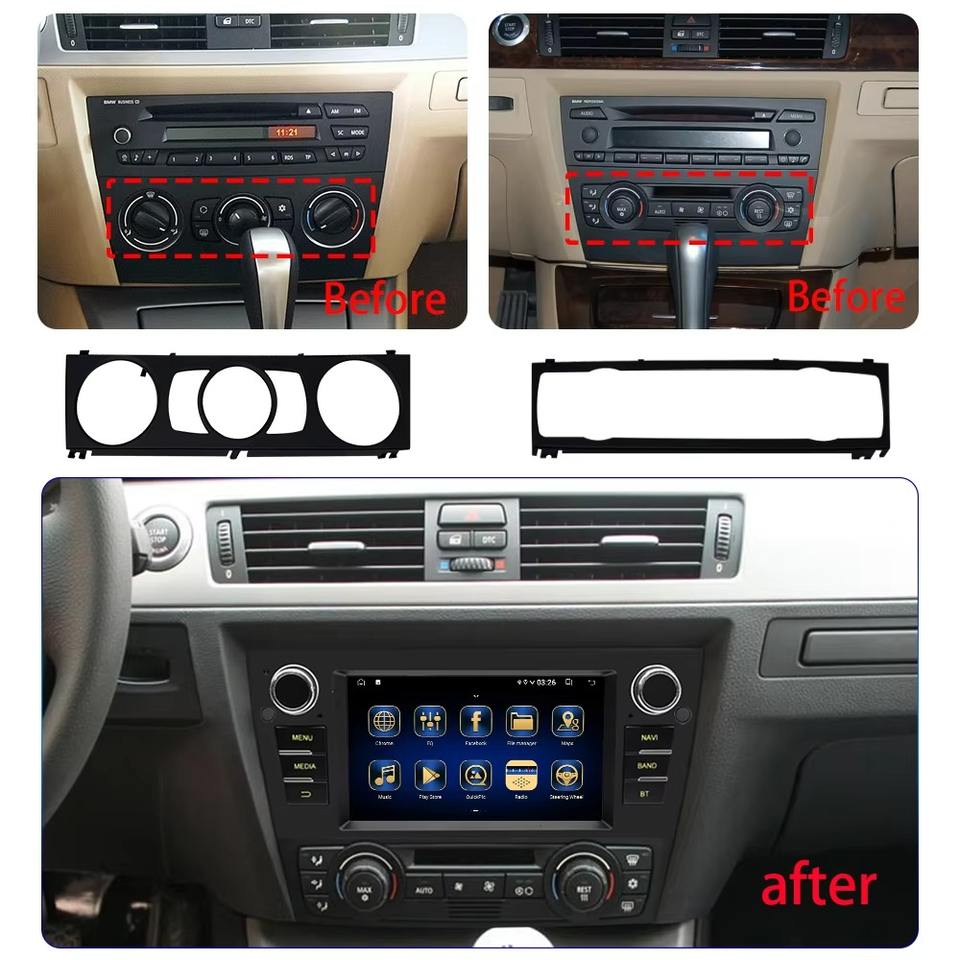 For BMW E90 High Quality 7" TouchScreen Android 14 4core 2+64G 4core ...