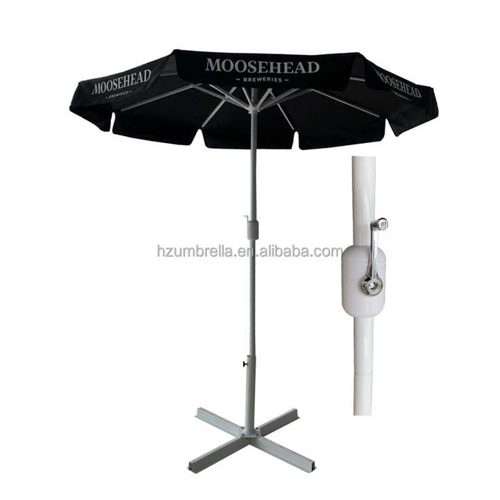 Windproof Wood Garden Parasol - Durable & Stylish Outdoor Umbrella