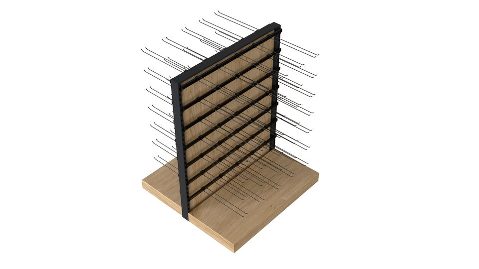 Customized Color Back Panel Luxury Display Rack Supermarket Shelf with ...