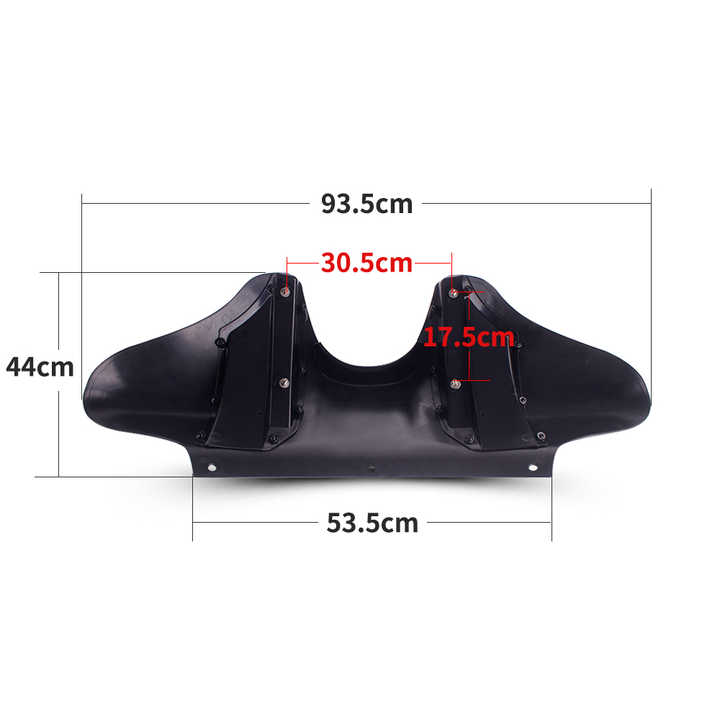 Detachable Batwing Fairing Headlight Fairing for Harley Road King FLHR ...