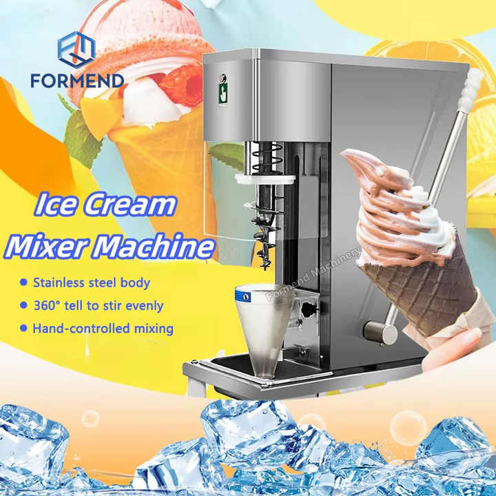 Frozen Yogurt Ice Cream Mixer New for Real Fruit Swirl Ice Cream Mixing ...