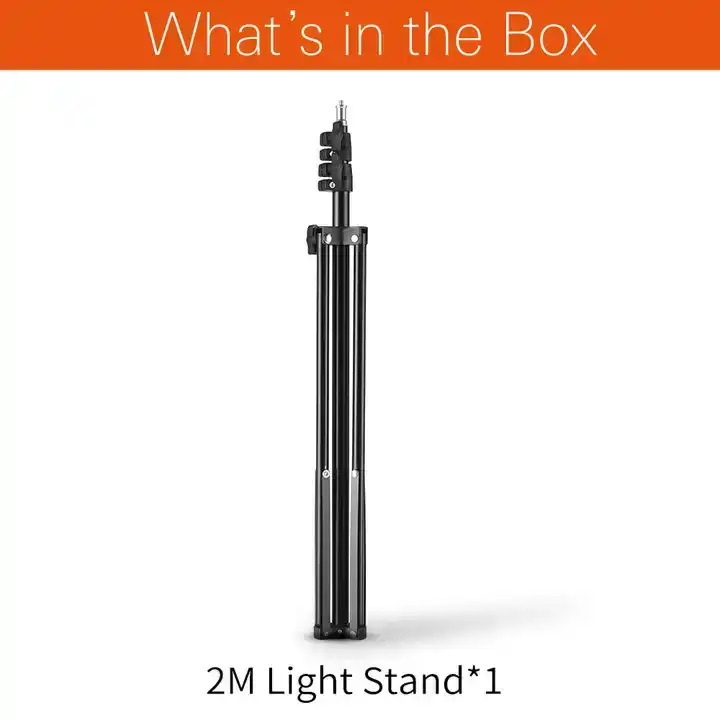 2 Meter Flash Stand Storage Tripod Aluminium Photo Light Stand Three ...