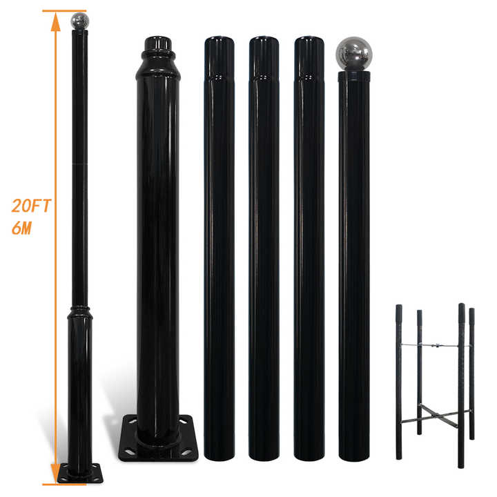 Spliced Street Light Pole - 6M Solar Design for Easy Transport