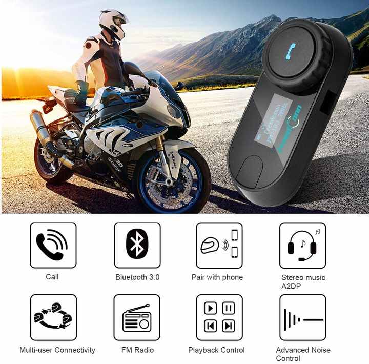 Freedconn Bluetooth Helmet Intercom - Motorcycle TCOM-SC