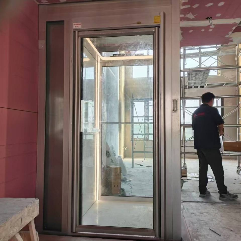 2-5 Person Residential Mini Elevator External Home Lift for 2-3 Floors ...